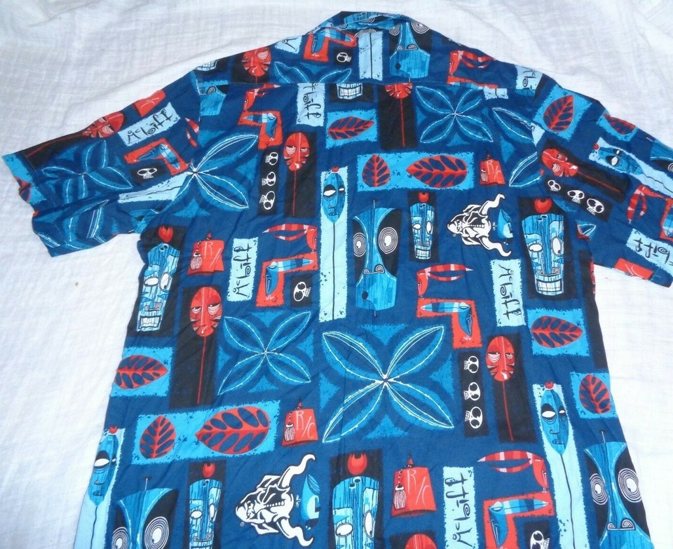 Stone Brewing Mcbiff Designed Tiki Escape Aloha Hawaiian Button Shirt ...