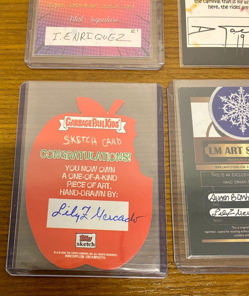 Rare GPK Adam Bomb Sketch 6 Card Lot! Garbage Pail Kids! 1 Official ...