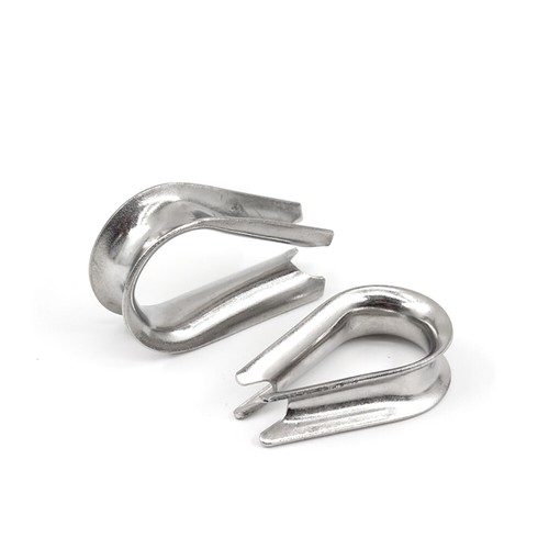 316 A4 Stainless Steel Thimble Wire Rope Cable Clip Clamps Thimbles 2mm ...