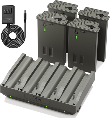 4 Pack New Reveal Lithium Battery Pack Trail Camera Battery + 4 Port ...