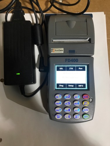 Wireless Credit Card Machine FD400 First Data FD 400 USED Excellent ...