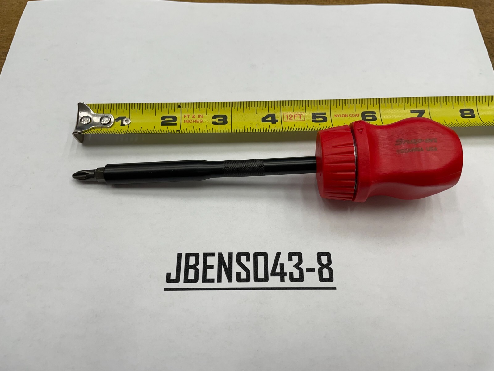 Snap-on Tools NEW RARE RED Stubby Hard Grip Long Shaft Ratcheting ...