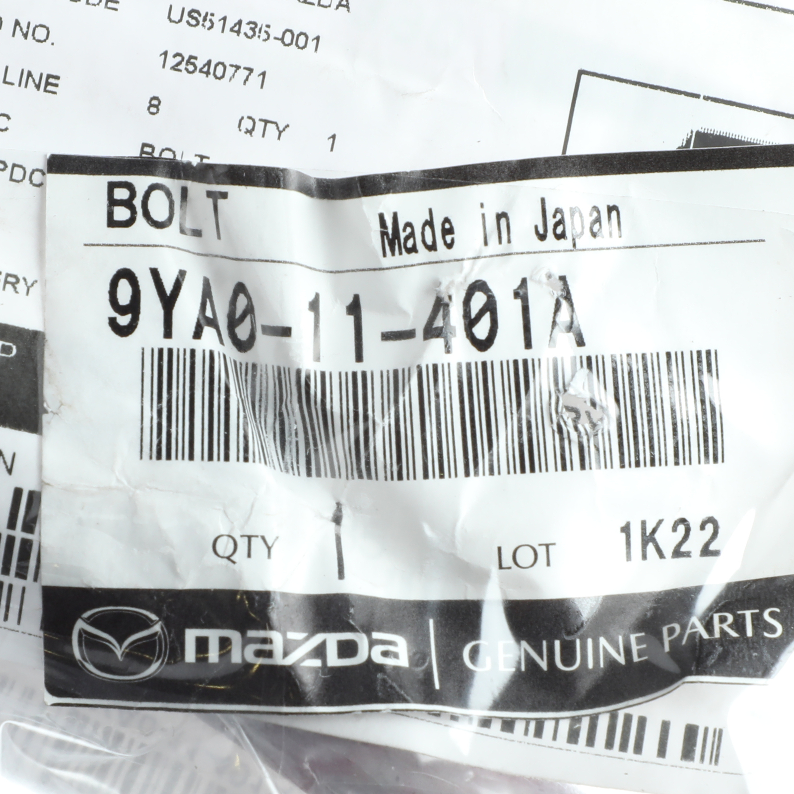 NEW OEM Mazda 2013-2022 Mazda3 Mazda6 CX-3 CX-5 Control Arm Bolt 9YA0 ...