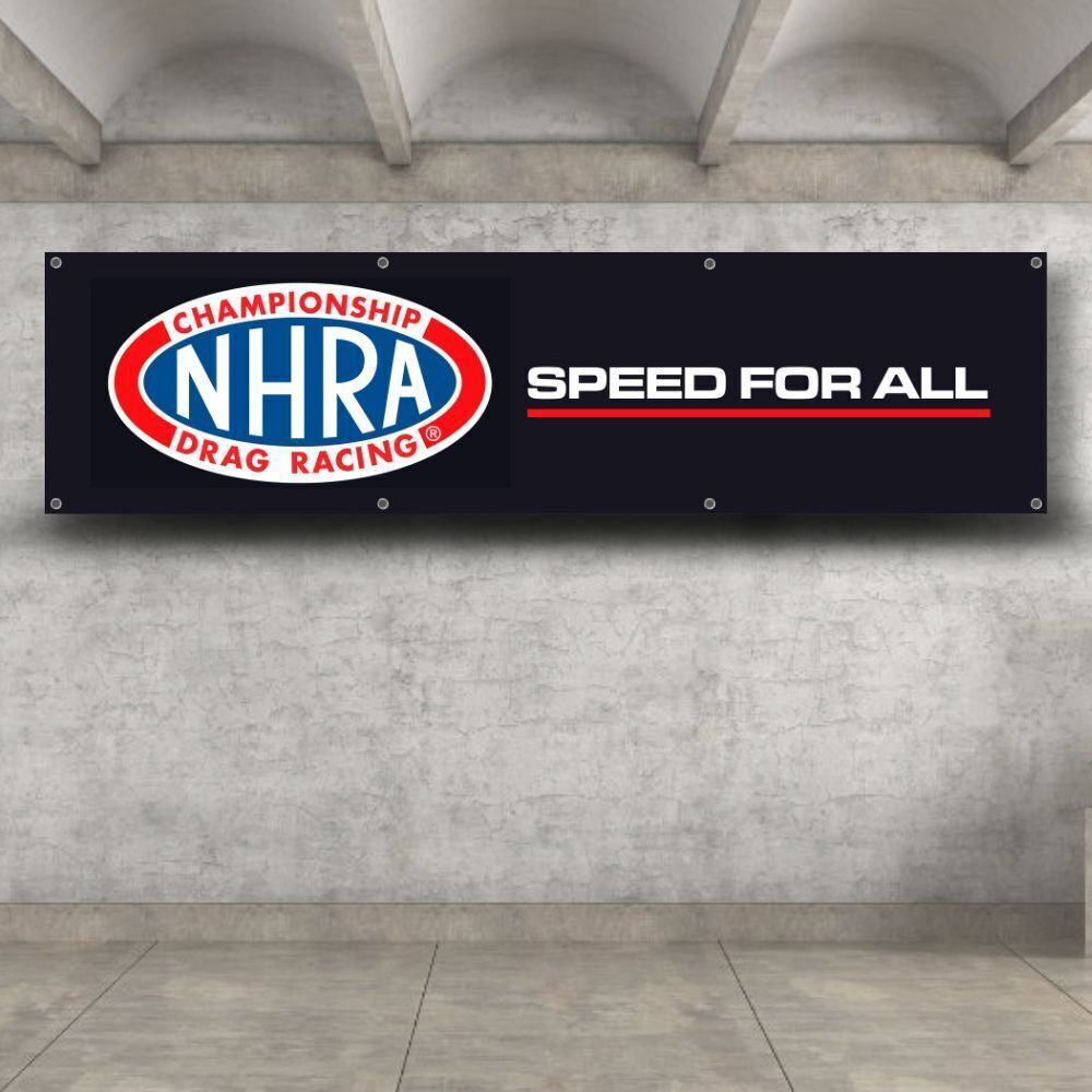 NHRA Drag Racing 2x8 ft Flag Banner Hot Rod National Association Sign ...