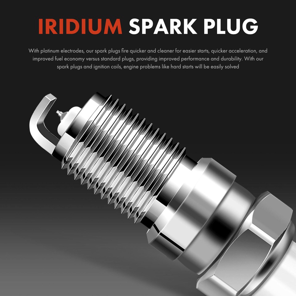 8Pcs Ignition Coil & 8Pcs Iridium Spark Plug for Cadillac DTS SRX STS ...