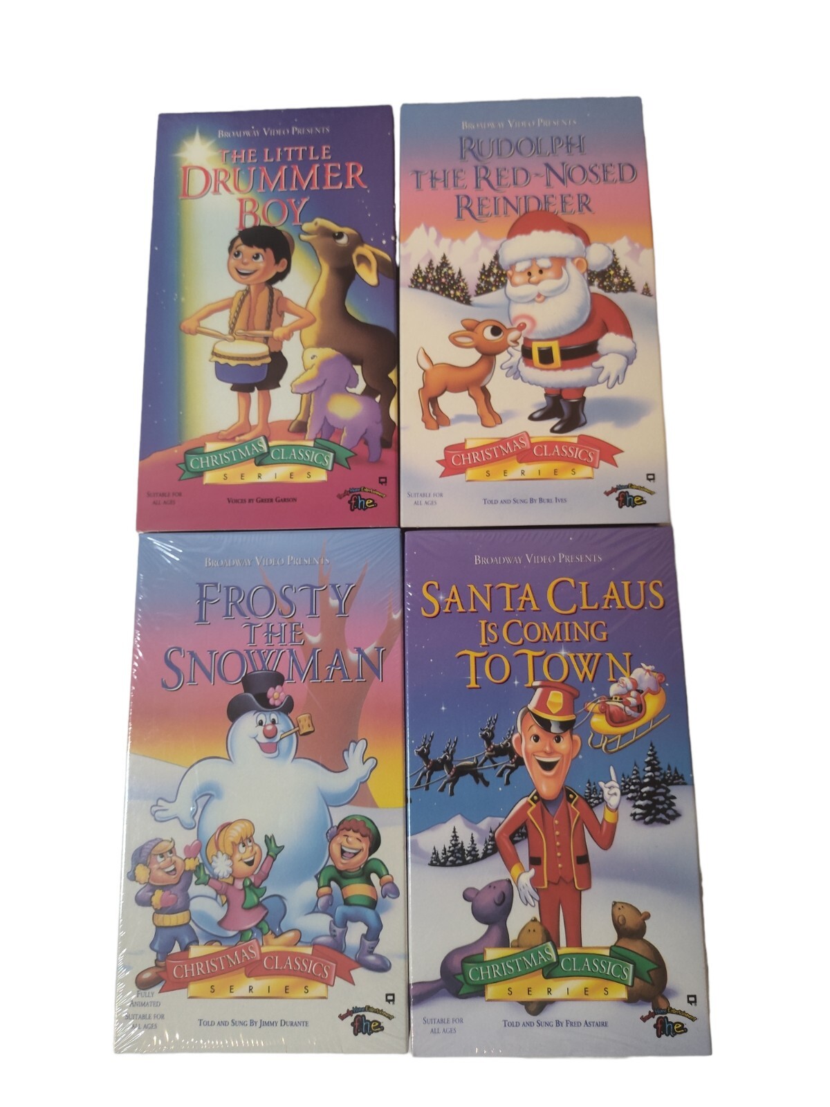 Christmas Classics Series VHS Tape Set: Frosty Santa Claus Rudolph (Lot ...