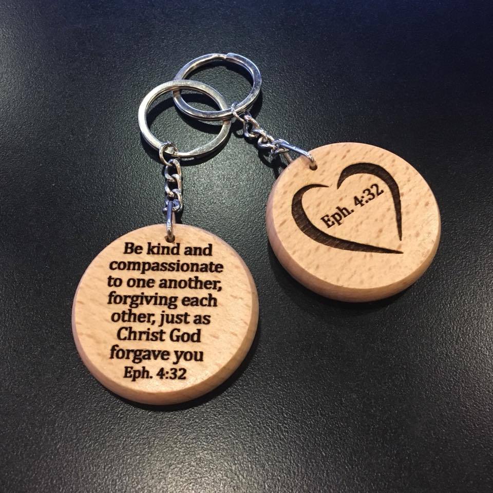 CHRISTIAN SCRIPTURE BIBLE VERSE KEYRING KEYCHAIN CHRISTMAS GIFT ...