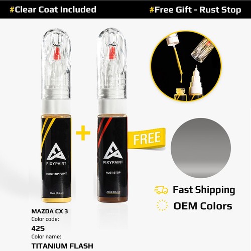 Car Touch Up Paint For MAZDA CX 3 Code: 42S TITANIUM FLASH | eBay