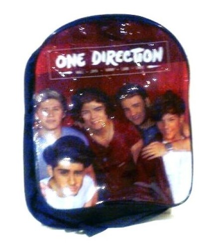 One Direction 2014 Medium Backpack Adjustable Straps Band Picture Red ...