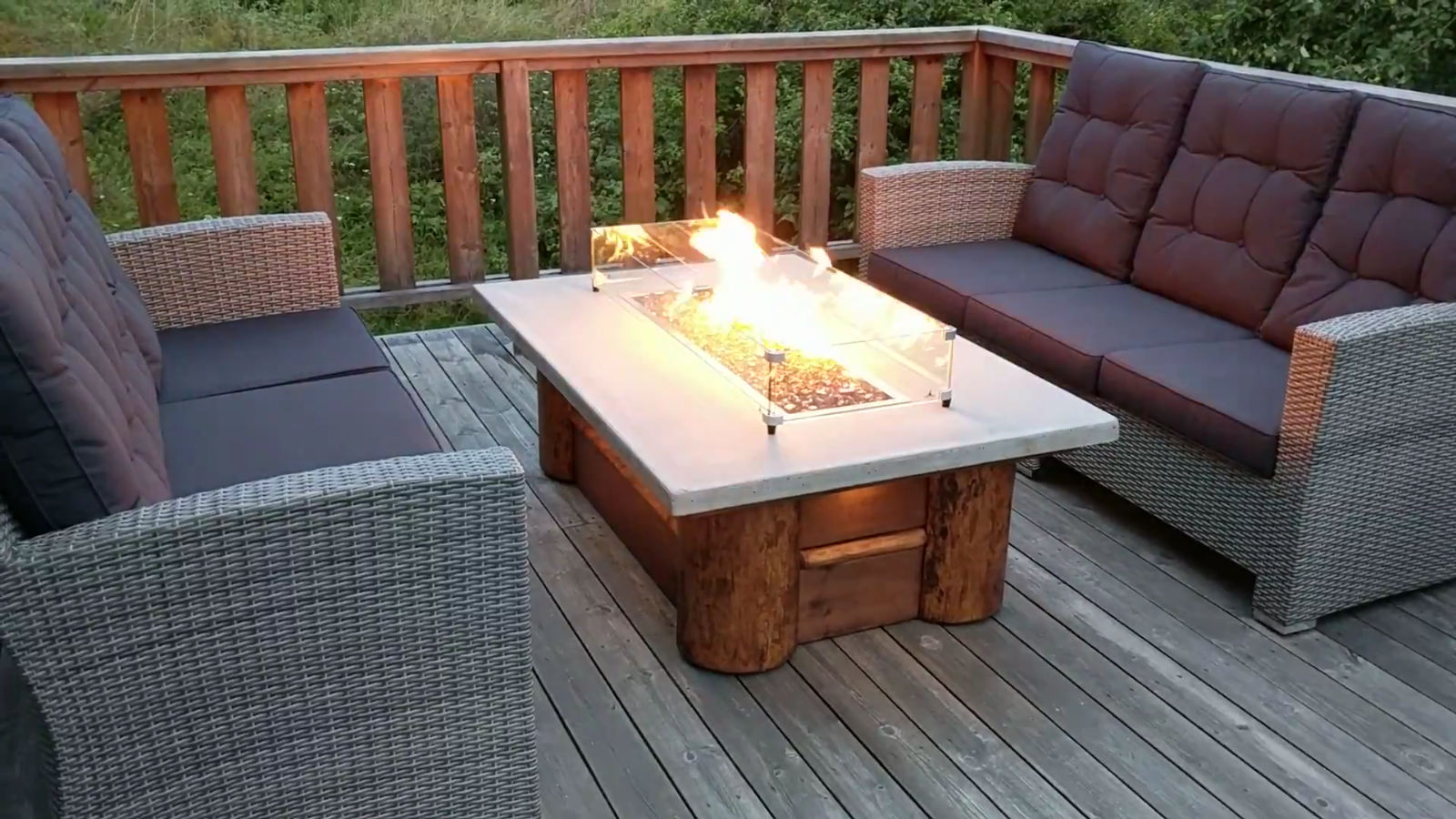 DIY Pro Basic Propane Fire Table Kit w/ Windscreen, Pan, Burner, and ...