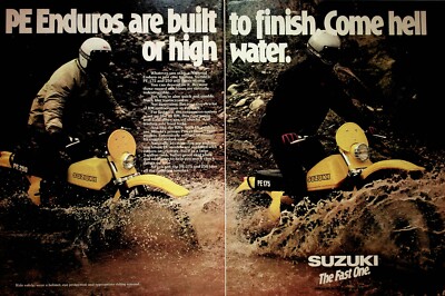 1978 Suzuki PE175 PE250 Enduro - 2-Page Vintage Motorcycle Ad | eBay