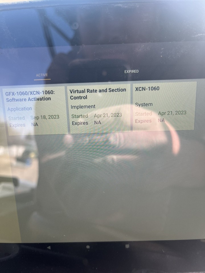 Case IH XCN-1060 GPS Display w/ NAV 500 Receiver and Trimble Ez-Steer ...