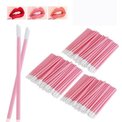 50X Disposable Lip Gloss Applicator Lipstick Wand Cosmetic Brush Makeup ...