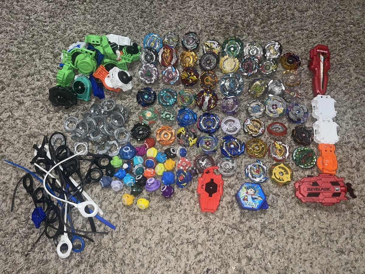 Beyblade Lot Of Burst Beyblades String Launchers Grips