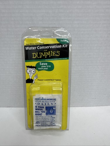 Water conservation kit for dummies flapper leak detect tablets | eBay