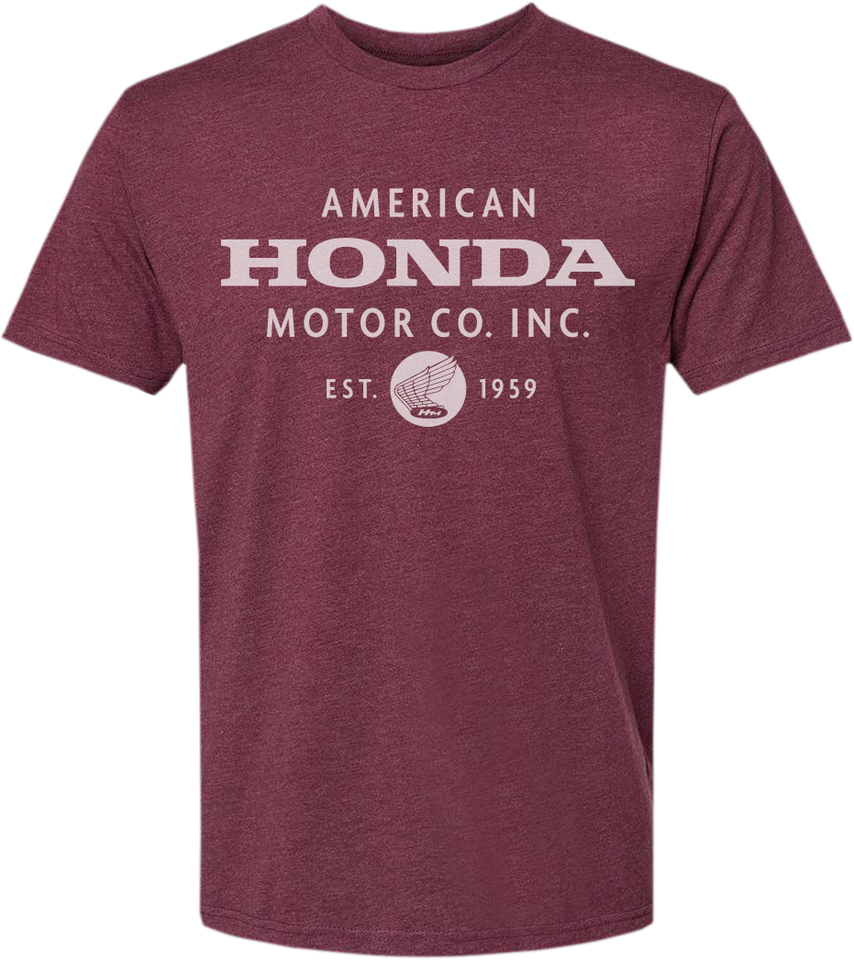 Honda Apparel Maroon Honda Motor Company T-Shirt Medium | eBay
