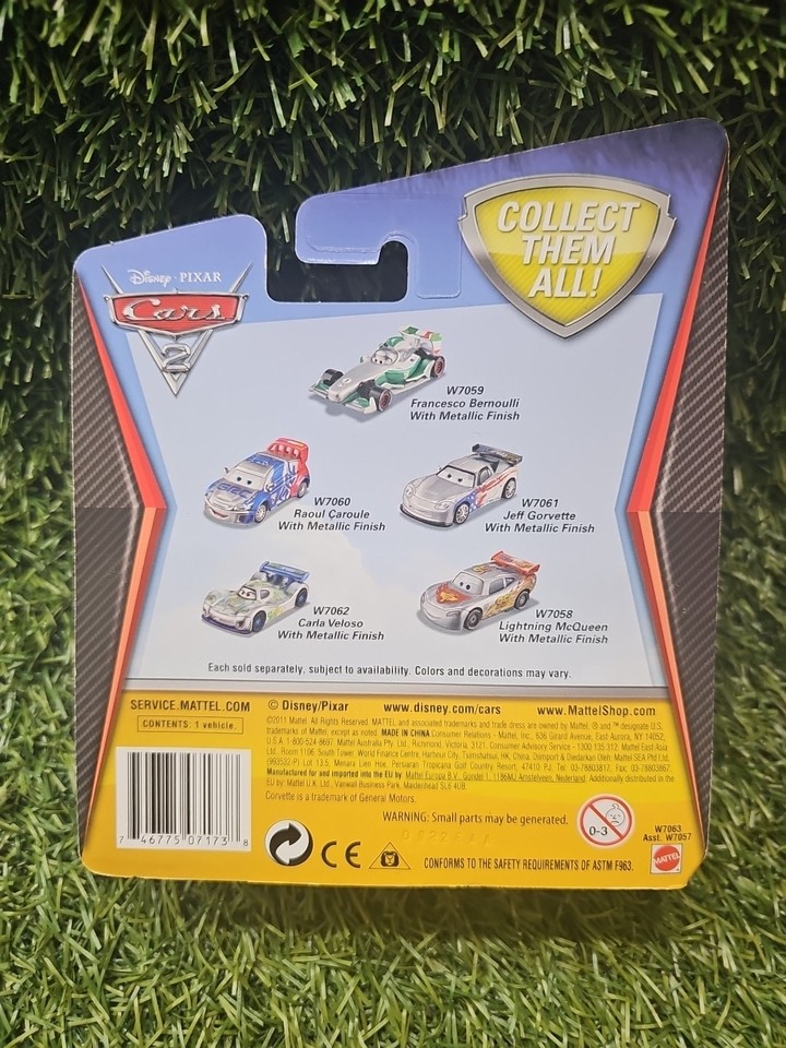 Disney PIXAR Cars 2 SILVER RACER SERIES Kmart SHU TODOROKI METALLIC ...
