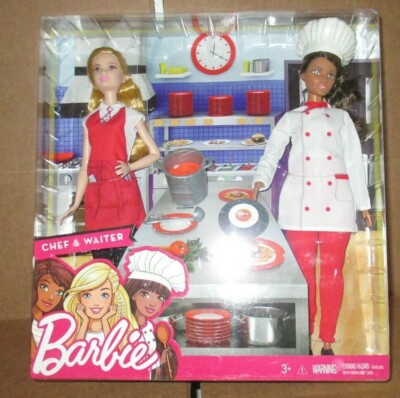 NEW...CHEF & WAITER BARBIE...NRFB | eBay
