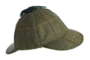 DEERSTALKER HAT WOOL TWEED FOR HUNTING SHOOTING FISHING NEW | eBay