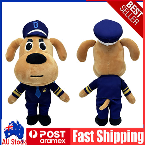 Cartoon Sheriff Dog Plush Toy Animation Sheriff Labrador Stuffed Doll ...