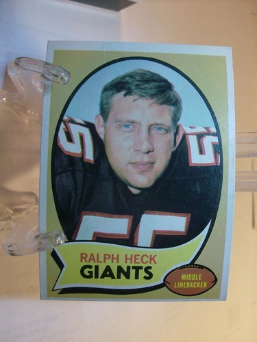 1970 Topps Football #127 - Ralph Heck - New York Giants 70-240 | eBay