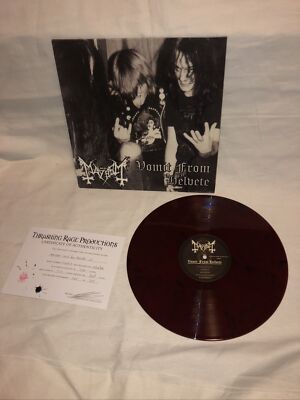 Mayhem Vomit From Helvete Red Vinyl Lp Black Metal Certificate 2008 / ...