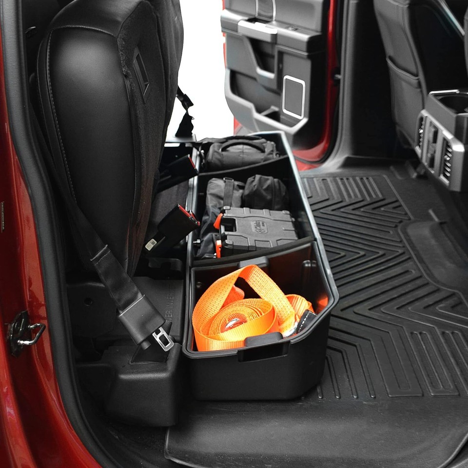 OEDRO Under Seat Storage Box for 2015-2024 Ford F150 Crew Cab Cargo ...