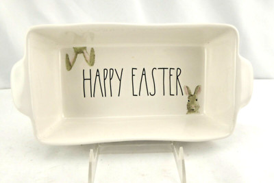 NWTs Easter Rae Dunn Happy Easter Rabbit Ears Loaf Pan | eBay