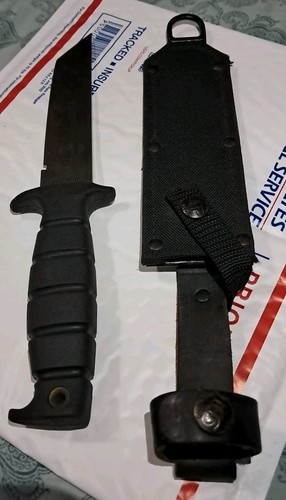 Ontario USA Fixed Blade Knife Spec Plus Tanto 6 SP-12 & Sheath Free ...