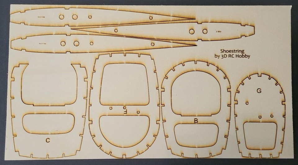 Shoestring Racer 62" WS RC Airplane Kit Balsa Ply Short Kit & Printed ...