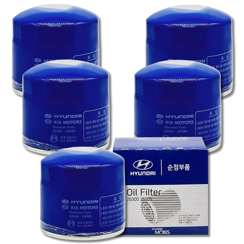 OEM Kia & Hyundai Genuine Engine Oil Filters 2630035505 26300-35505 - 5 ...