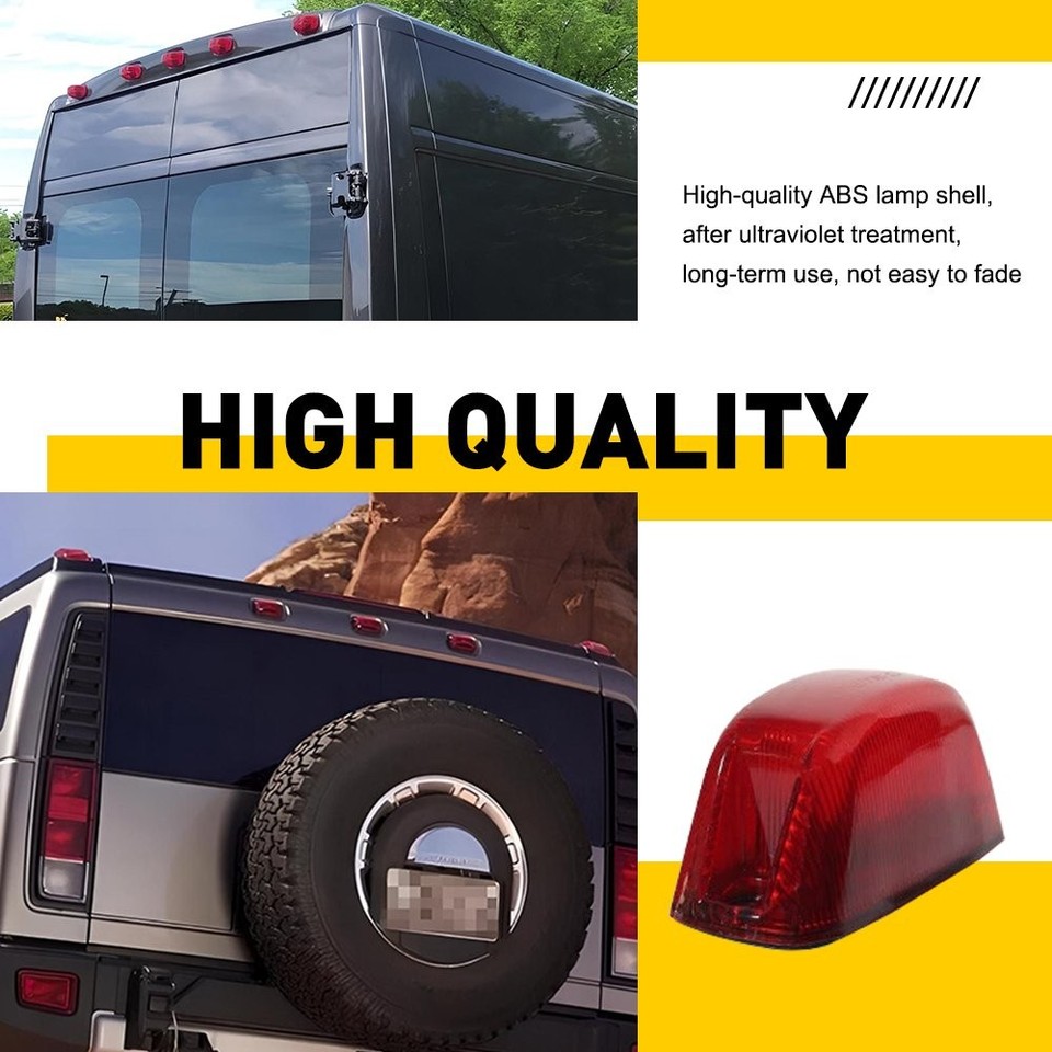 Rear Cab Roof Running Lights Red For 2014-23 Dodge RAM Promaster 1500 ...