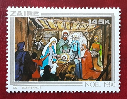 ZAIRE Congo Democratique Republic 1980 145k MNH Block Christmas Scott ...