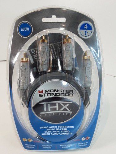 Monster Standard THX Certified Stereo Audio Connection Cables 4 FT NEW ...