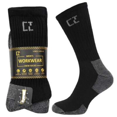 New 12 Pairs Men's Work Socks Industrial Crew Boot Thick Heavy Duty ...