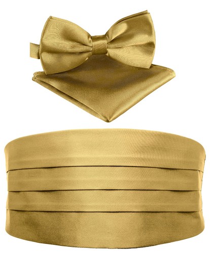 Kummerbund 3er Set Schärpe + Fliege und Einstecktuch Frack Bauchbinde 7 ...