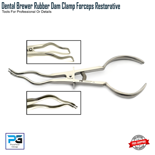 CLAMP-FORCEPS BREWER RUBBER DAM INSTRUMENTS DENTAL ENDODONTICS ...