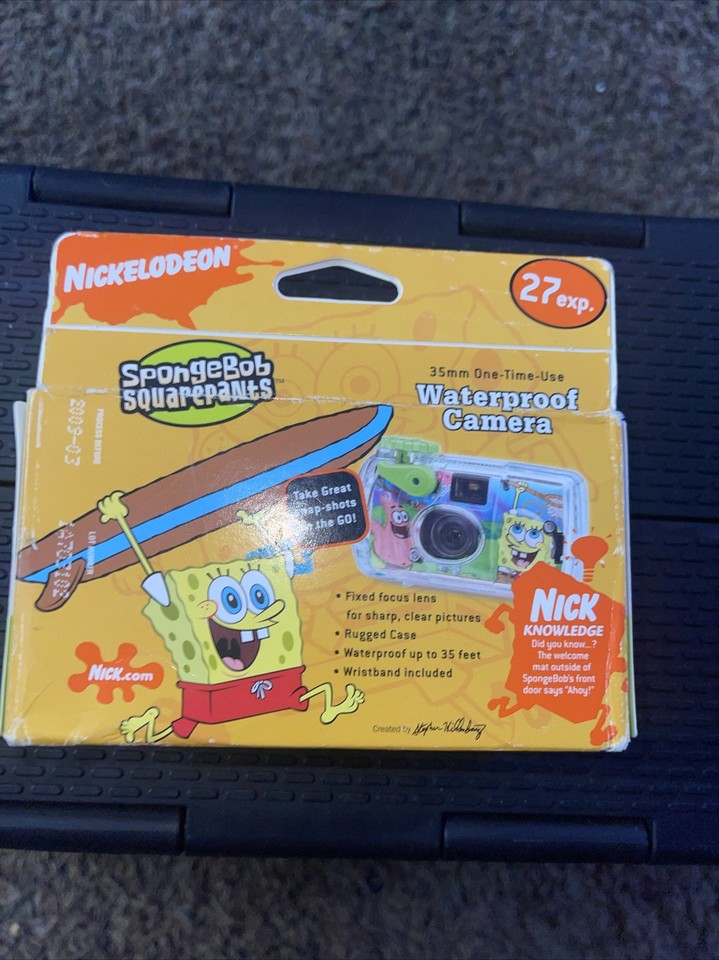 Vintage SPONGEBOB SQUAREPANTS Waterproof 35MM CAMERA New In Unopened ...