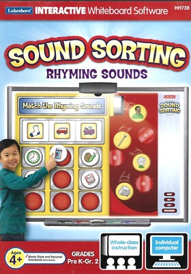 Sound Sorting Rhyming Sounds Lakeshore Interactive Whiteboard Software ...