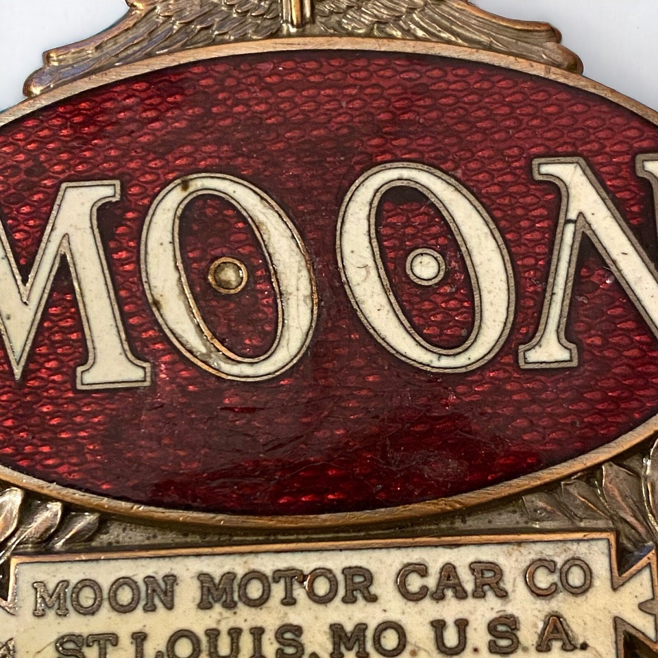 Moon Grille Radiator Badge 1921 1922 1923 1924 Cloisonne Emblem Added ...
