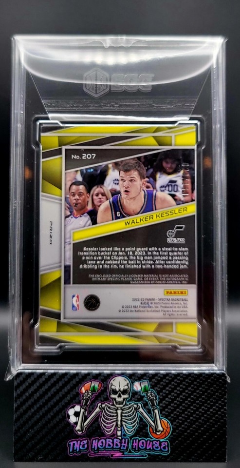 2022-23 Panini Spectra Rookie Patch Auto Walker Kessler SGC 9.5 RPA Jsy ...