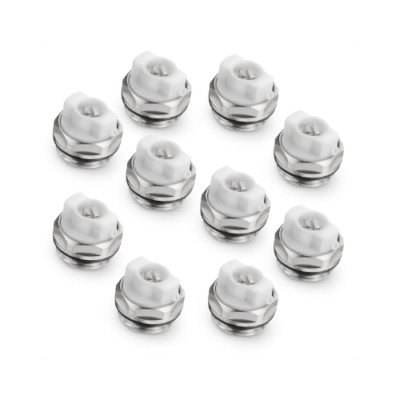 1/2" Air Vent Radiator Bleed Valve Leak Proof Blanking Plug Nickel ...