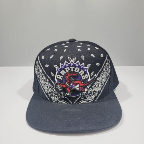 Toronto Raptors Hat Snapback Mens Black Plain Logo Bandana NBA ...