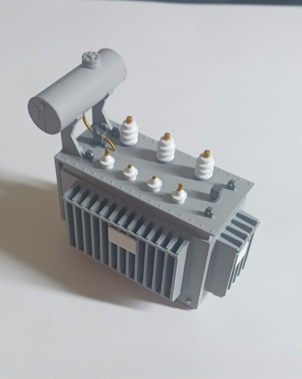 Medium Oil Filled Power Transformer Railcar/Flatcar Load (1:48th - O ...