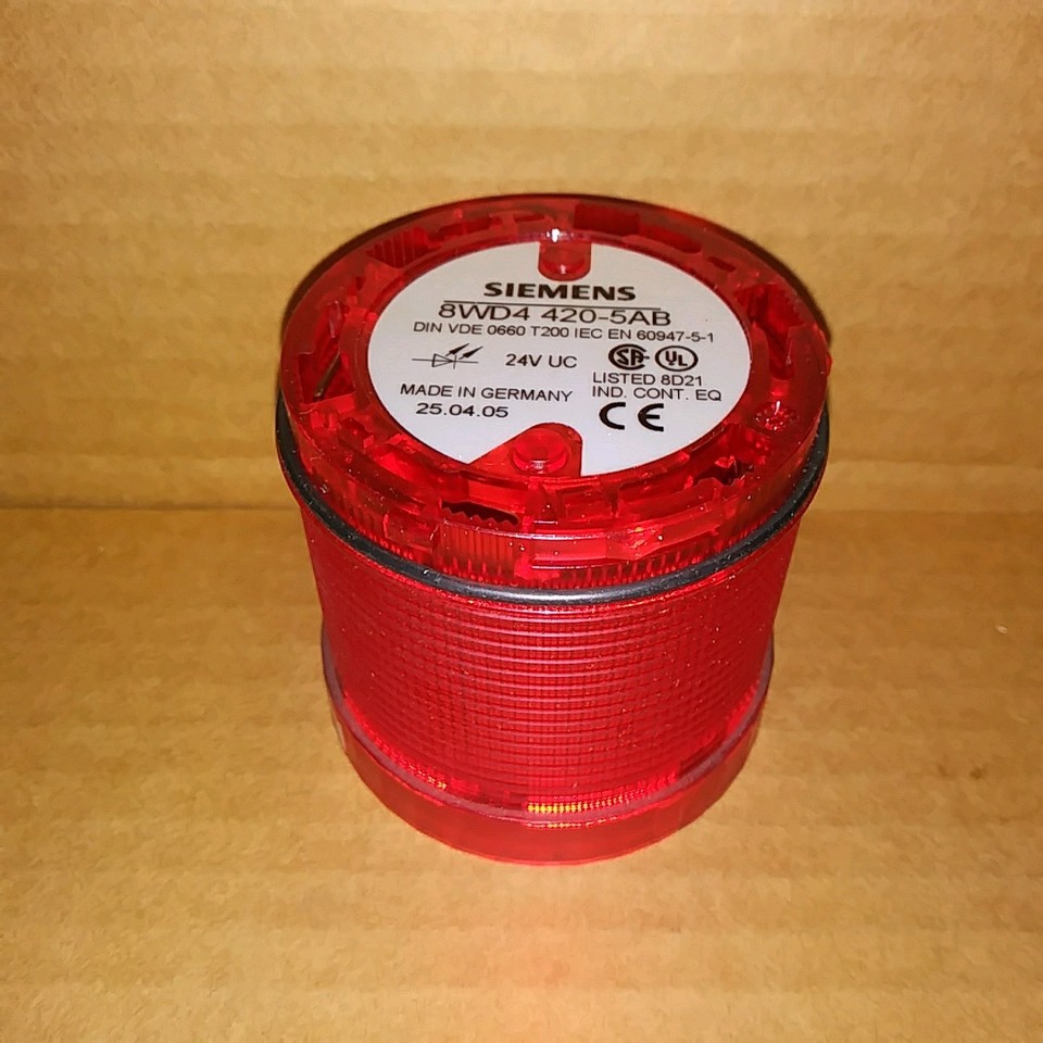 Siemens 8WD4 420-5AB Red Steady Stack Light - New | eBay