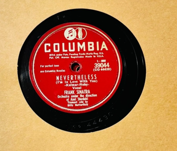 Frank Sinatra 10" Columbia 78 RPM Record Binder Lot Early Classics, CL ...