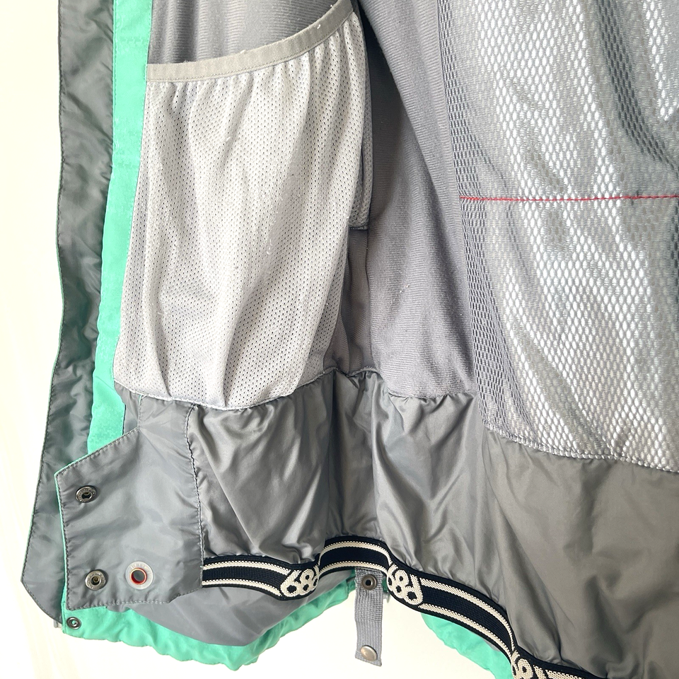 686 Womens Snowboard Ski Jacket S Seafoam Teal InFiDry 10K Waterproof 8 ...