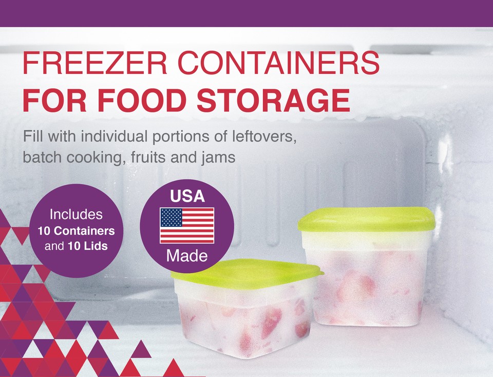 Arrow Freeze and Store Containers - 1 Pint, 5 ct. (2 Pack) | eBay