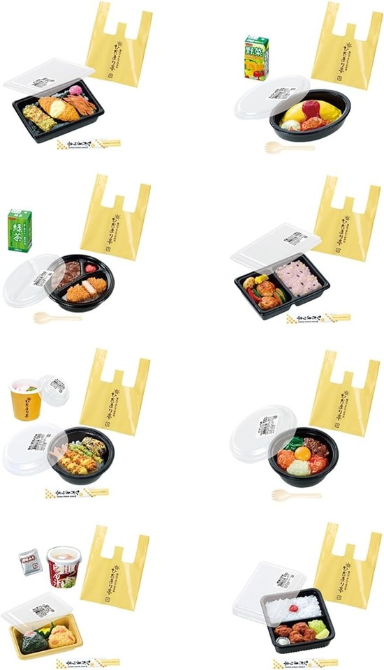 Re-ment Petit Sample Light Series My town's bento shop Hidamari-tei Box ...