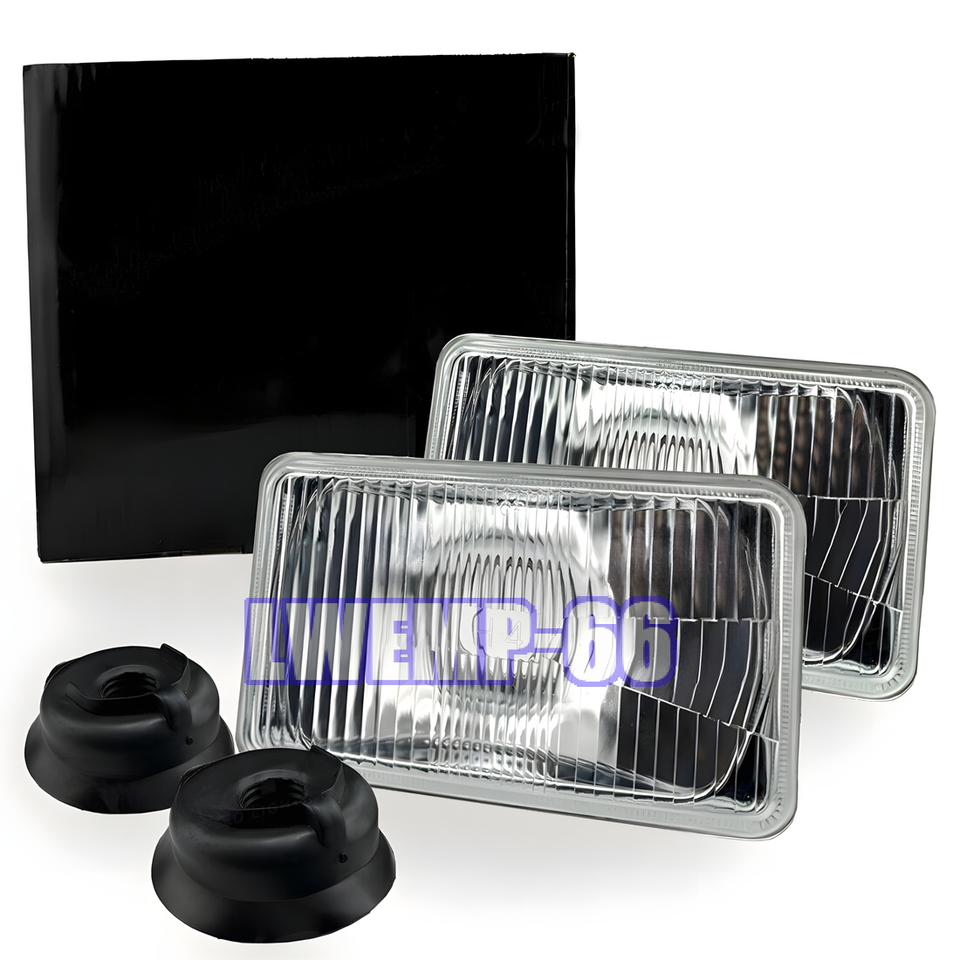 Pair 4x6" LED Headlights Halo Beam For Pontiac Firebird 1991-1997 Trans ...